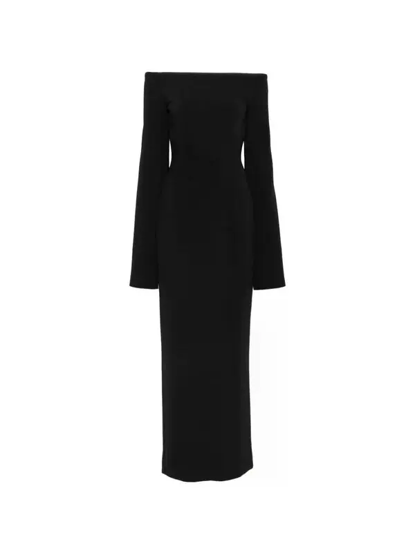 Solace London Marcella Off-the-shoulder Maxi Dress - Black