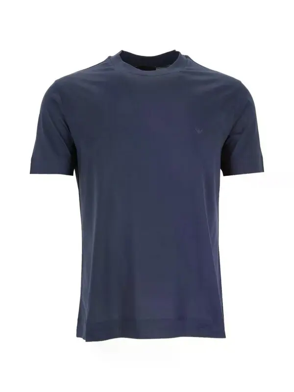 Emporio Armani Travel Essential Lyocell Blend Jersey T-shirt - Blue