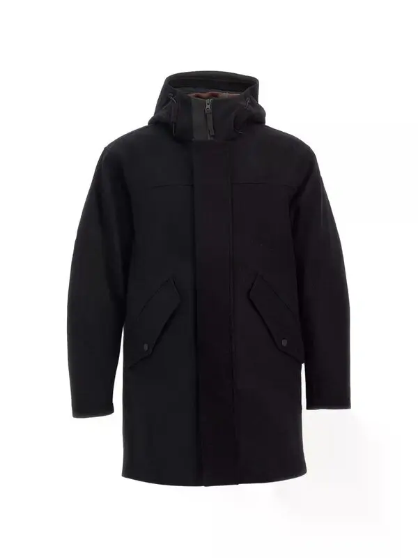 PEOPLE OF SHIBUYA Hooded Felted Coat
