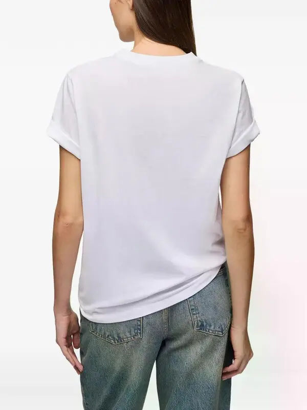 GANNI Graphic Print Cotton T-shirt
