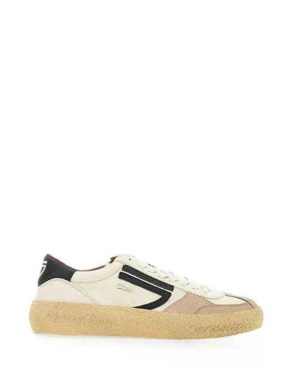 PURAAI Vintage Grained Leather Sneakers