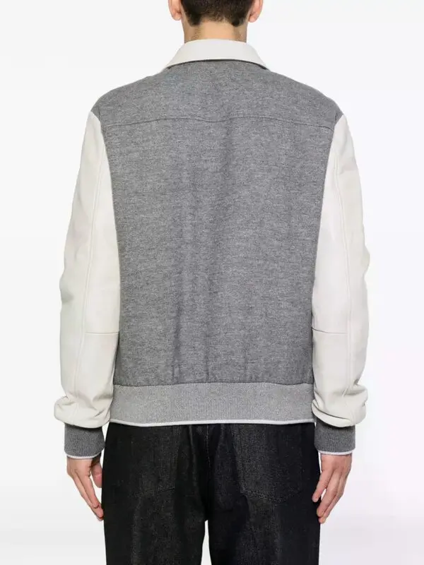 Eleventy Panelled Wool-blend Jacket