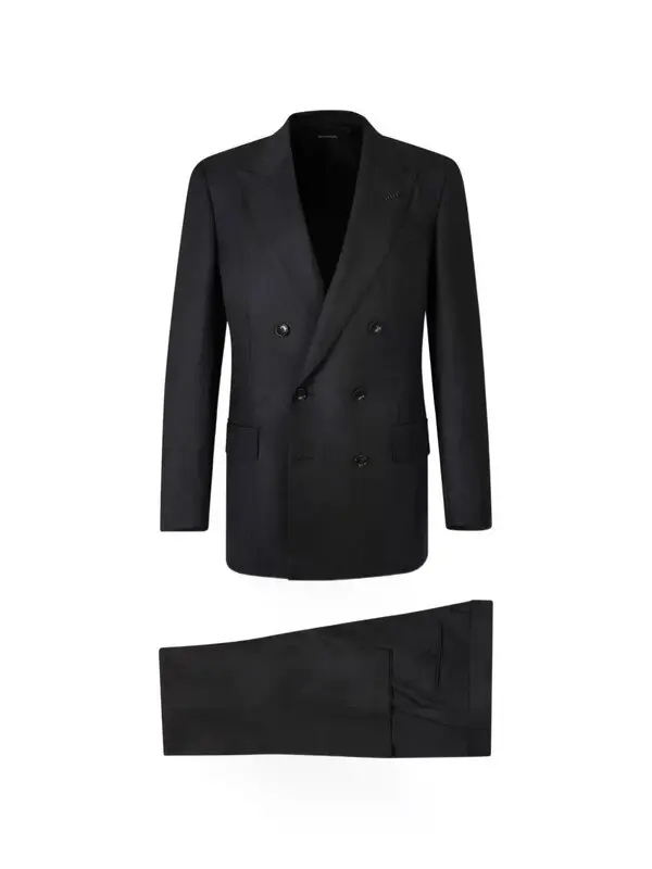 TOM FORD Herringbone Double-breasted Suit