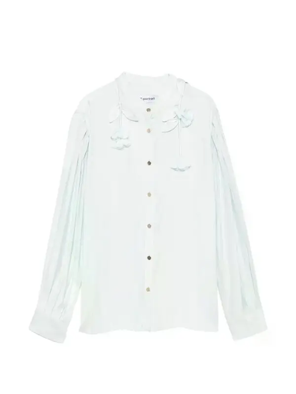 SELF-PORTRAIT Floral-embellished Shirt