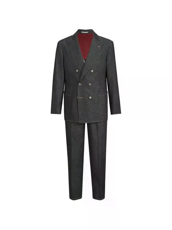 Brunello Cucinelli No-fade Lightweight Denim Taylor Suit
