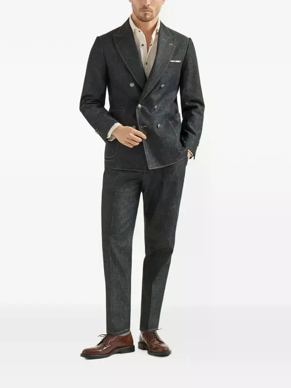 Brunello Cucinelli No-fade Lightweight Denim Taylor Suit
