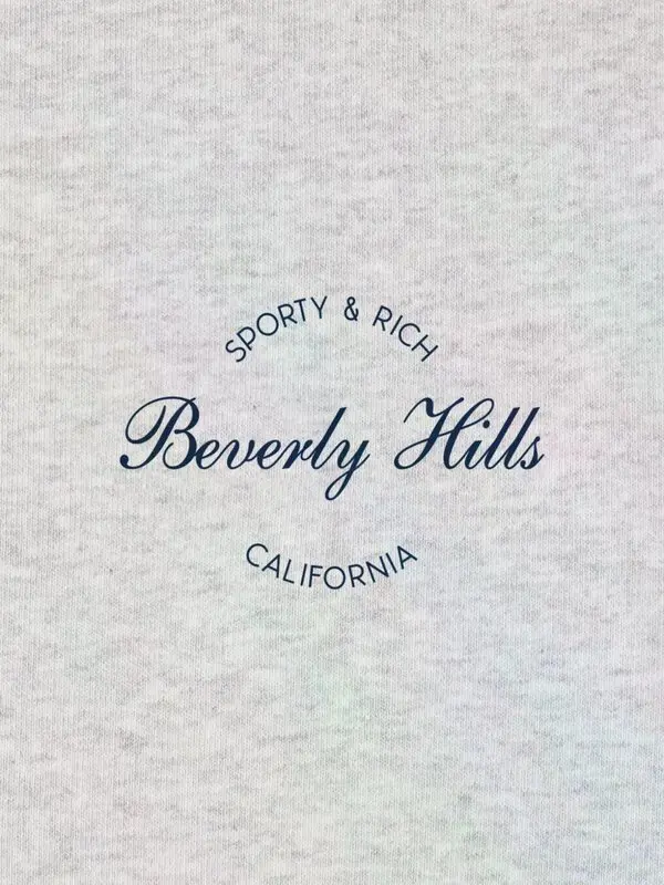 SPORTY & RICH Beverly Script Logo-embroidered Sweatshirt