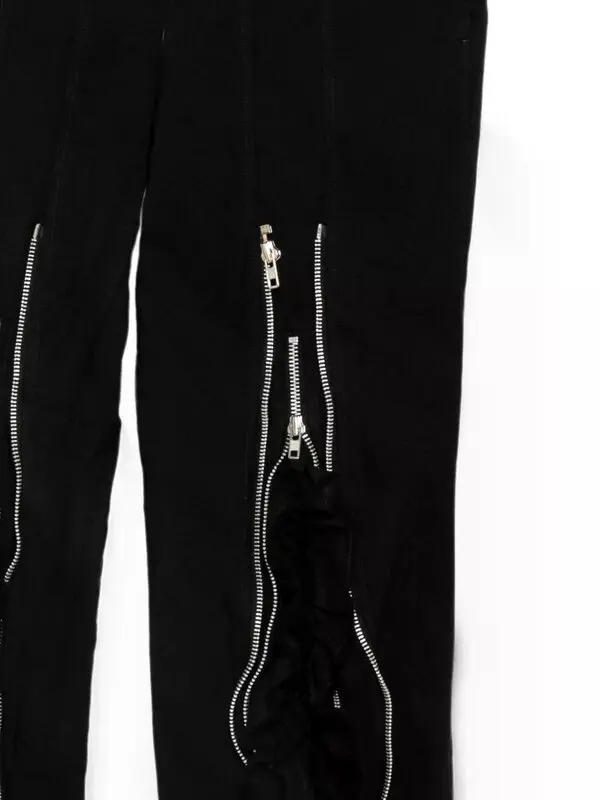 Comme Des Garçons Ruffled Zip-detail Trousers