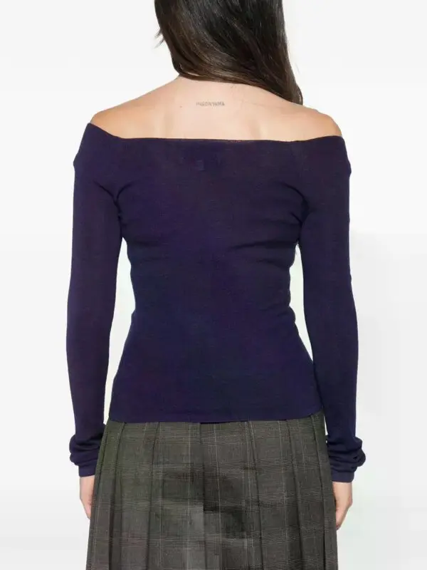 Eric Bompard Bardot-neck T-shirt