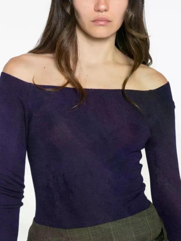 Eric Bompard Bardot-neck T-shirt