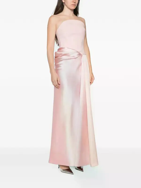 Solace London Seri Strapless Draped Maxi Dress