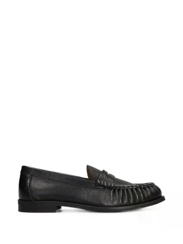 JULIE DEE Ruched Penny Loafers