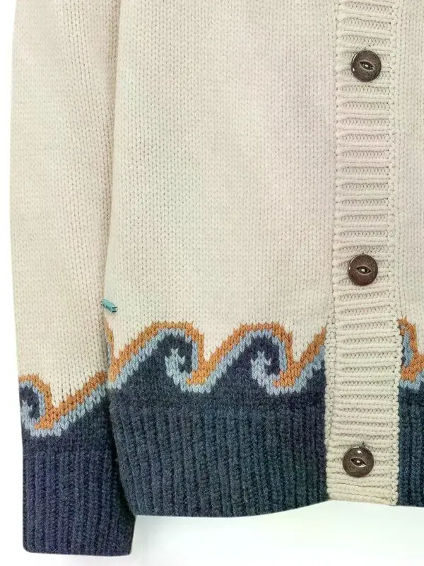 Alanui Sweet Winter Jacquard-knit Cardigan