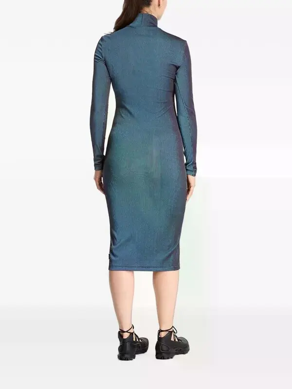EA7 Technical Jersey Slim-fit Midi Dress