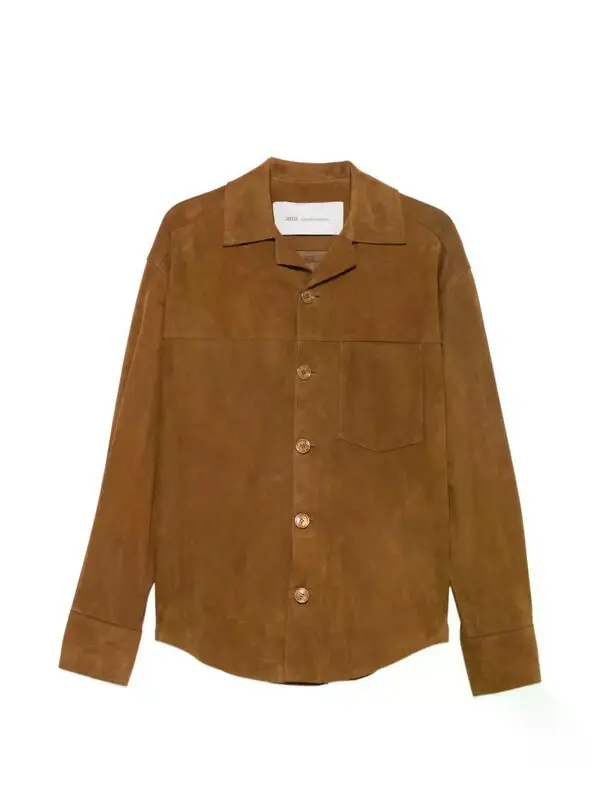 AMI Paris De Coeur Suede Jacket