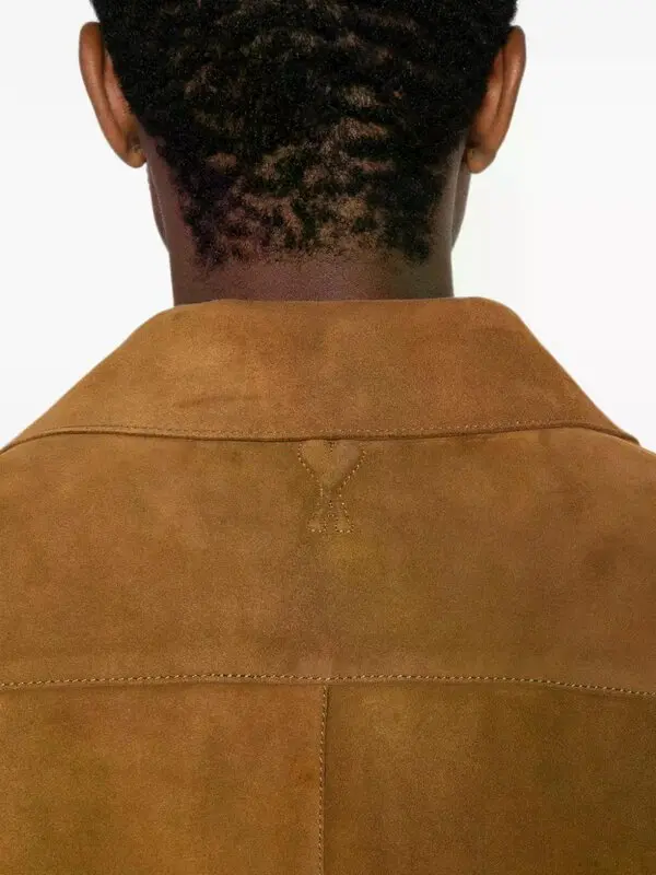 AMI Paris De Coeur Suede Jacket