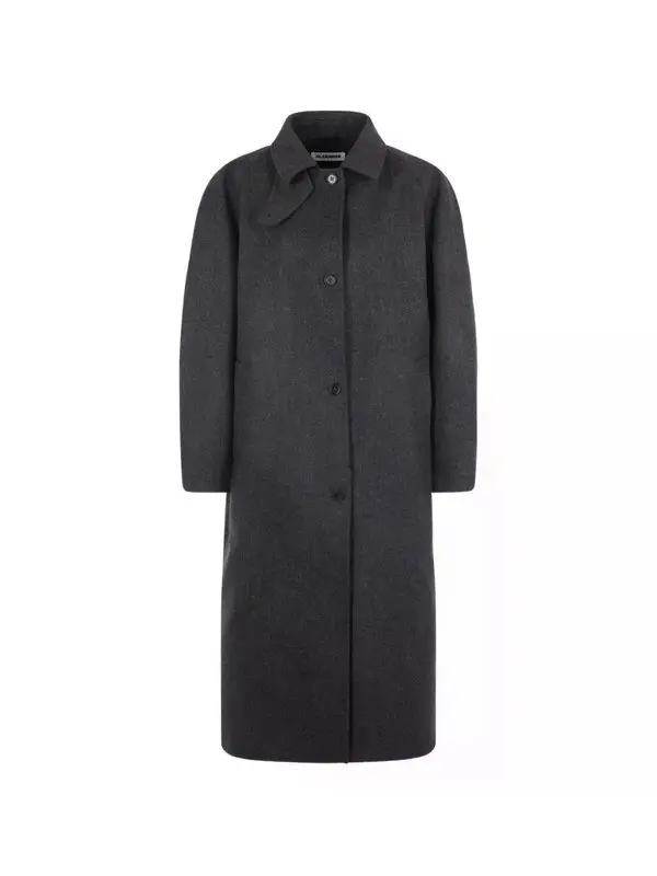 JIL SANDER Button-fastening Wool Coat