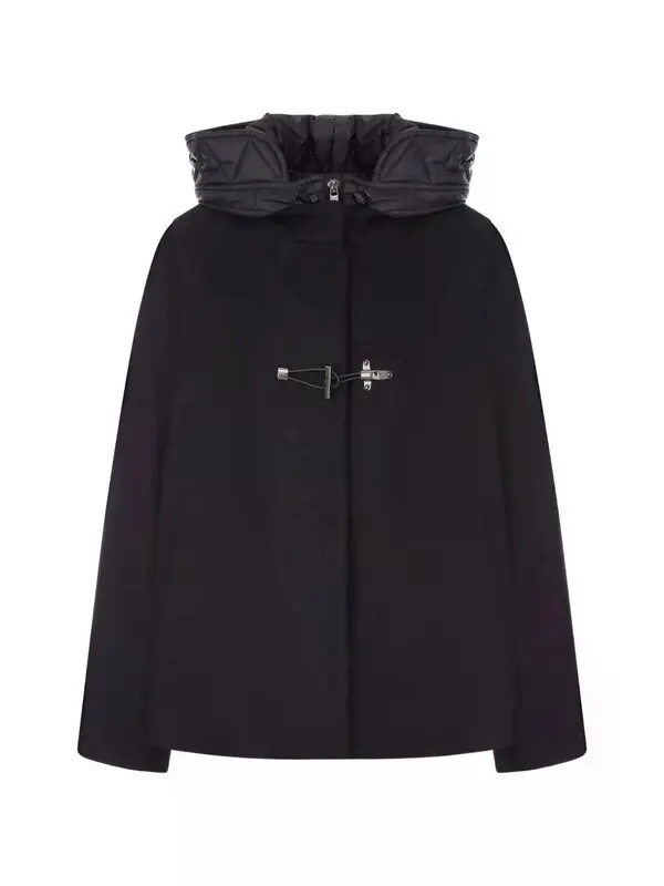 FAY ARCHIVE Toggle-fastening Hooded Coat - Black