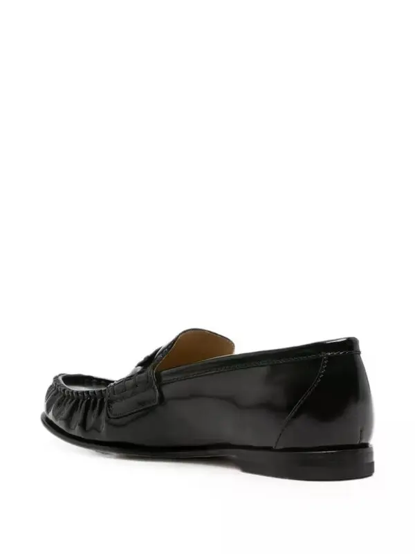 Fendi Scrunch Logo-plaque Gathered Loafers