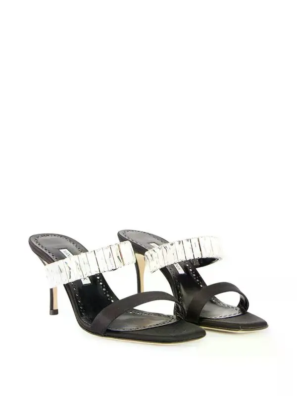 Manolo Blahnik Sakobay Crystal-embellished Sandals