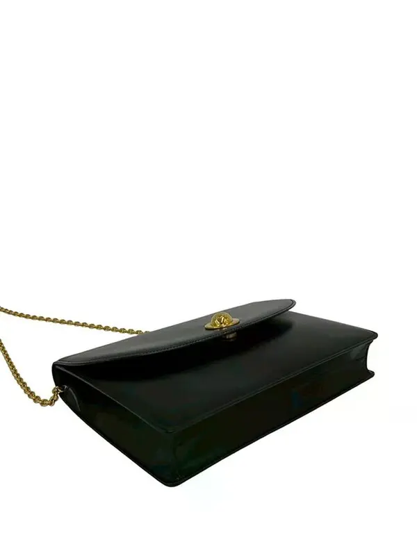 Celine 1995 Leather Chain Crossbody Bag