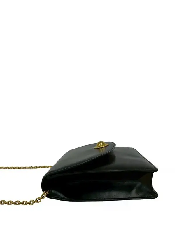 Celine 1995 Leather Chain Crossbody Bag
