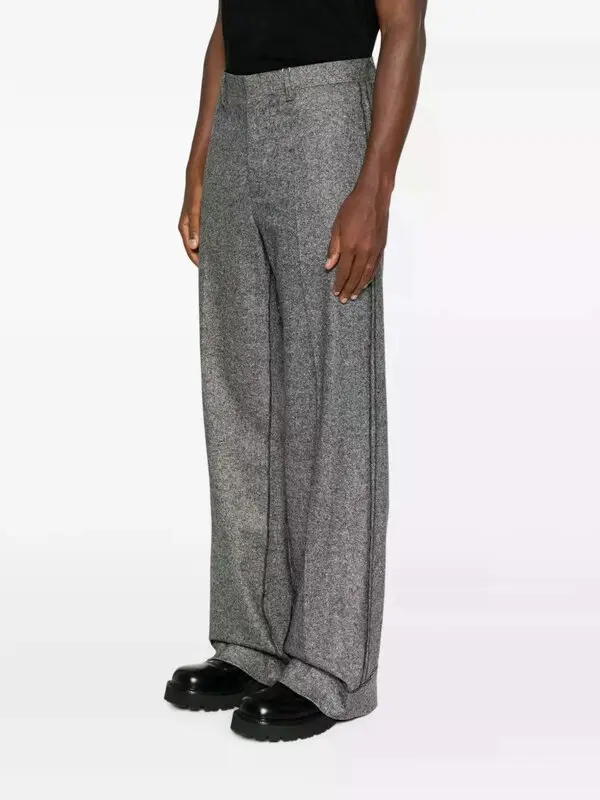 MAISON MARGIELA Belt-loop Wide-leg Trousers - Grey