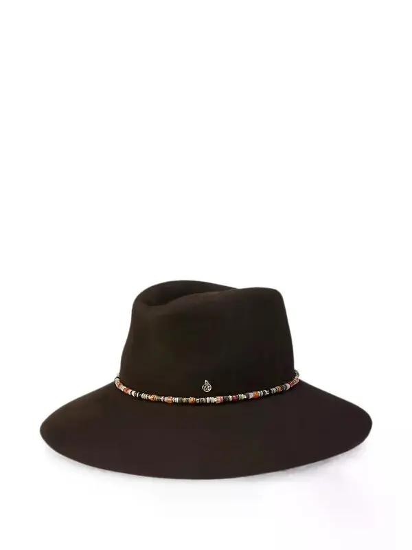 MAISON MICHEL Lauren Beaded-trim Hat