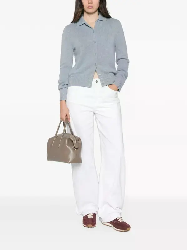 Eric Bompard Cashmere Links-stitch Cardigan