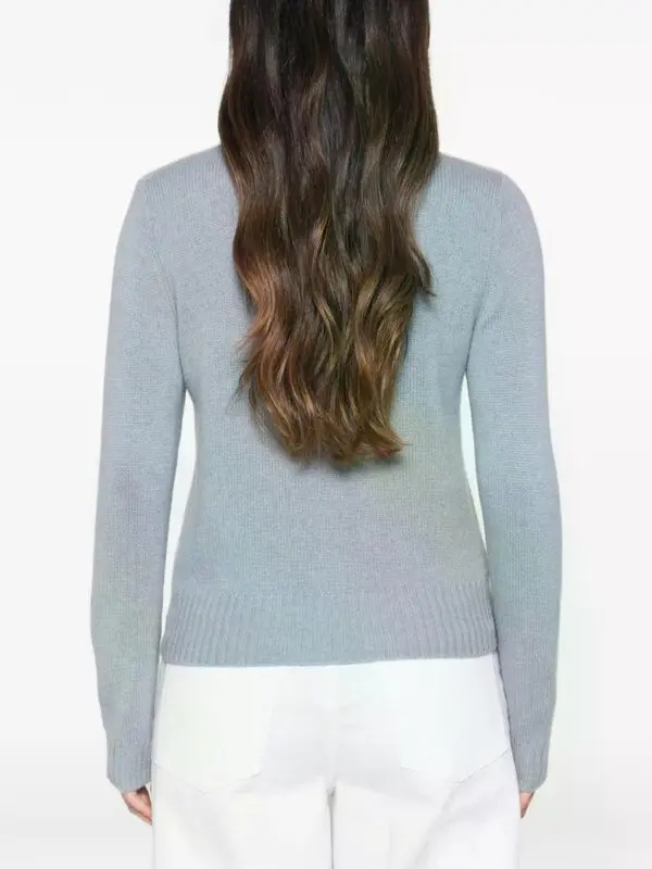 Eric Bompard Cashmere Links-stitch Cardigan