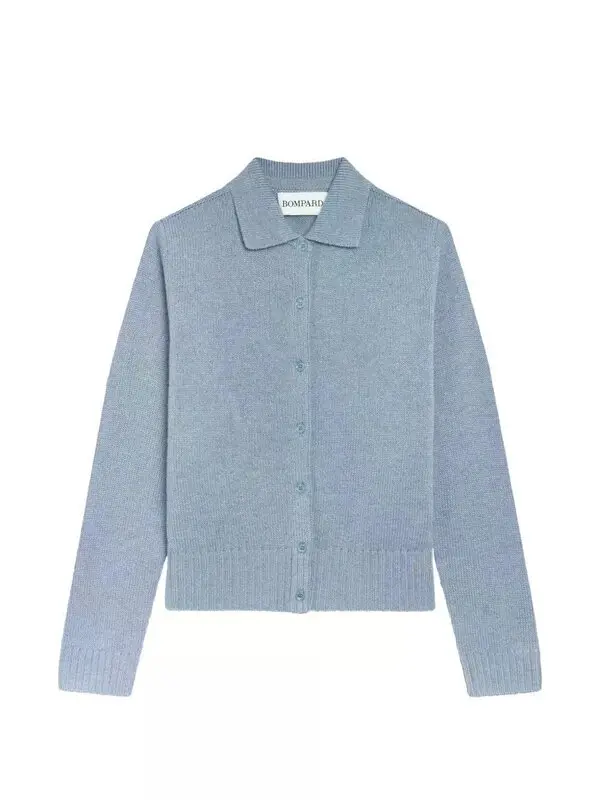 Eric Bompard Cashmere Links-stitch Cardigan - Blue