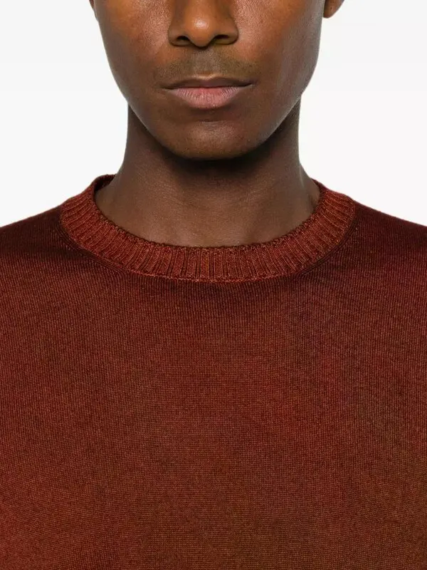 FAY Round-neck Sweater - Red