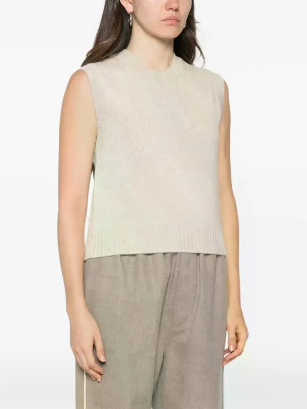 Eric Bompard Sleeveless Knit Vest - Neutrals
