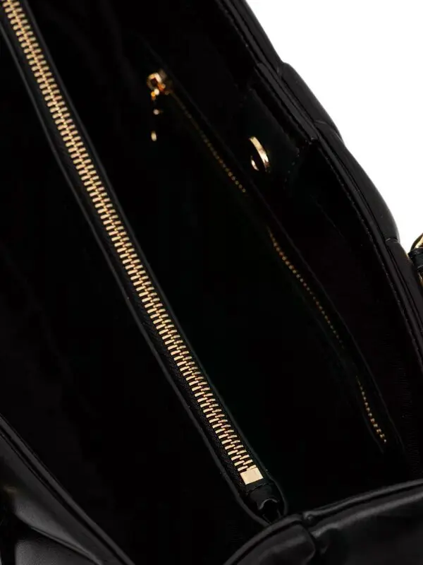 Moschino Quilted Logo-plaque Tote Bag