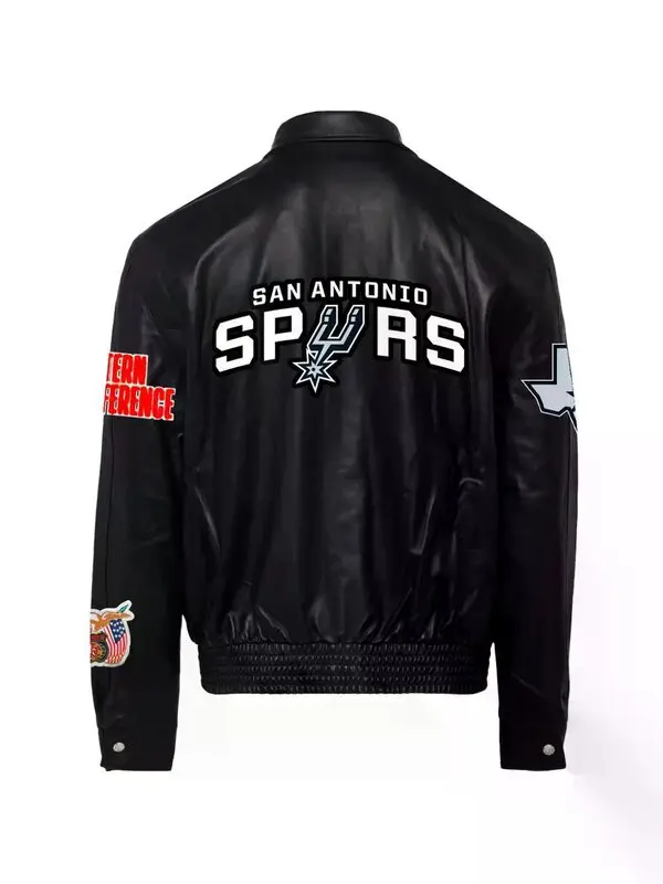 JEFF HAMILTON San Antonio Spurs Leather Jacket