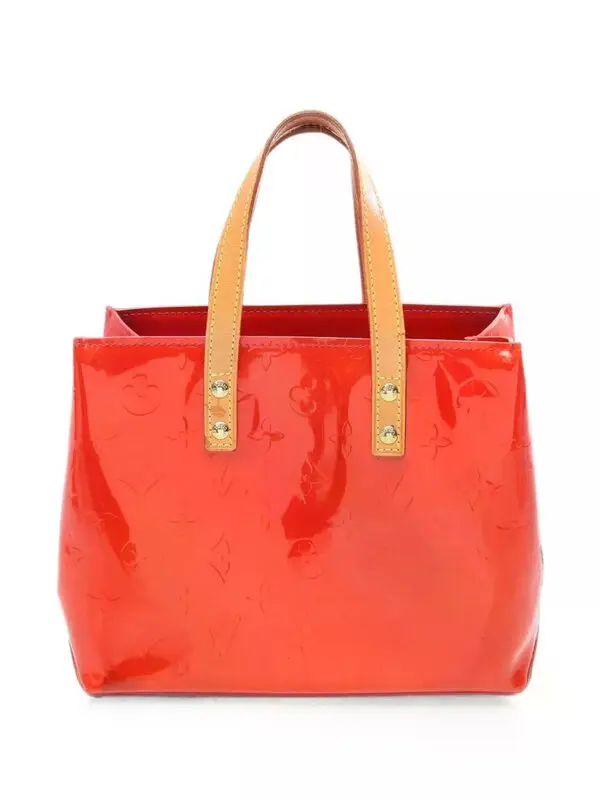 LOUIS VUITTON 2002 Pm Vernis Lead Monogram Handbag - Red