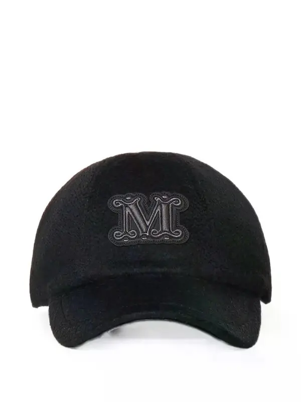 Max Mara Logo-patch Cashmere Baseball Cap