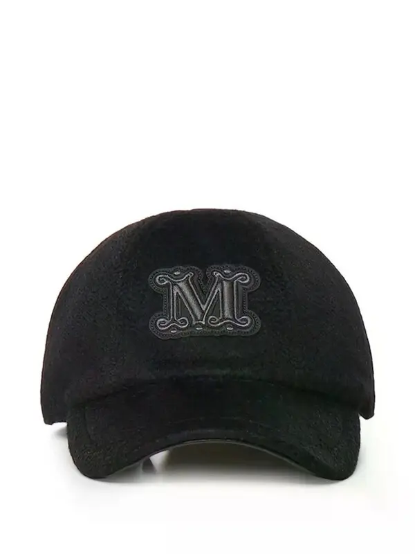 Max Mara Logo Patch Baseball Cap - Black