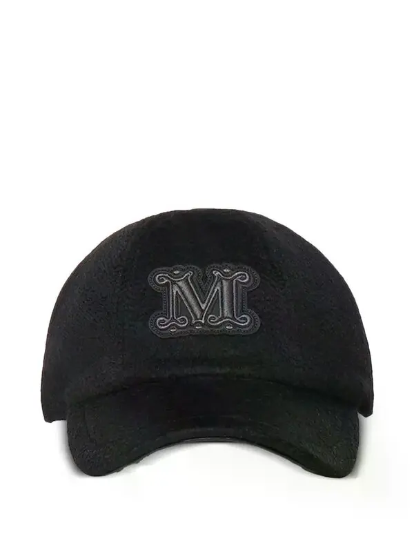 Max Mara Logo Patch Baseball Cap - Black