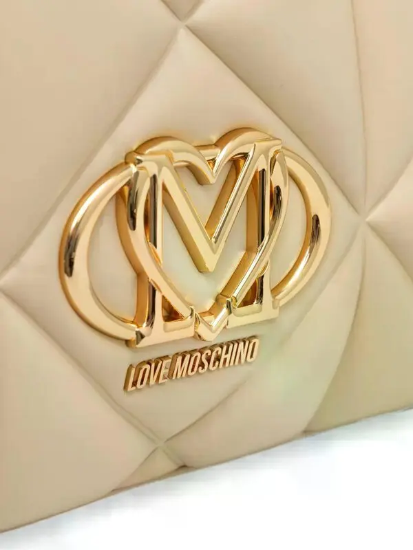 Moschino Quilted Logo-plaque Tote Bag