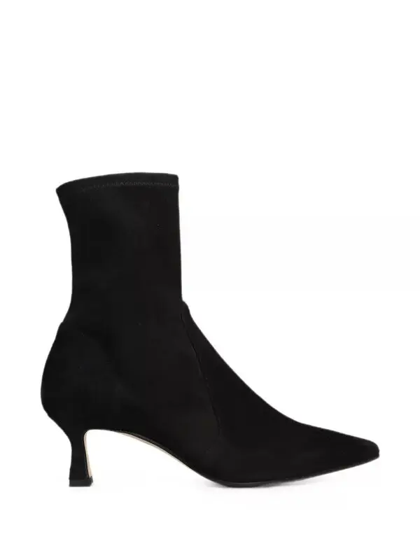 THE SELLER Pointed-toe Kitten-heel Ankle Boots