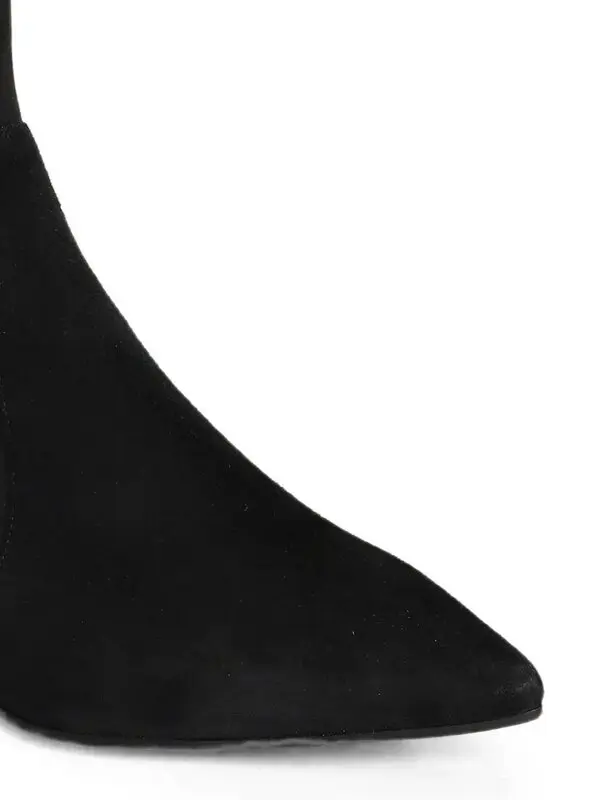 THE SELLER Pointed-toe Kitten-heel Ankle Boots