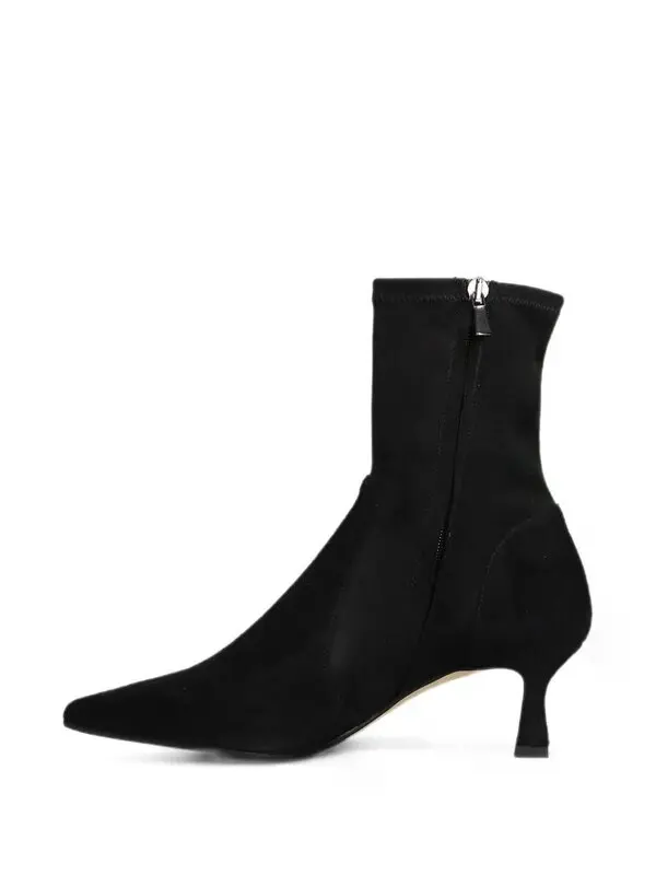 THE SELLER Pointed-toe Kitten-heel Ankle Boots