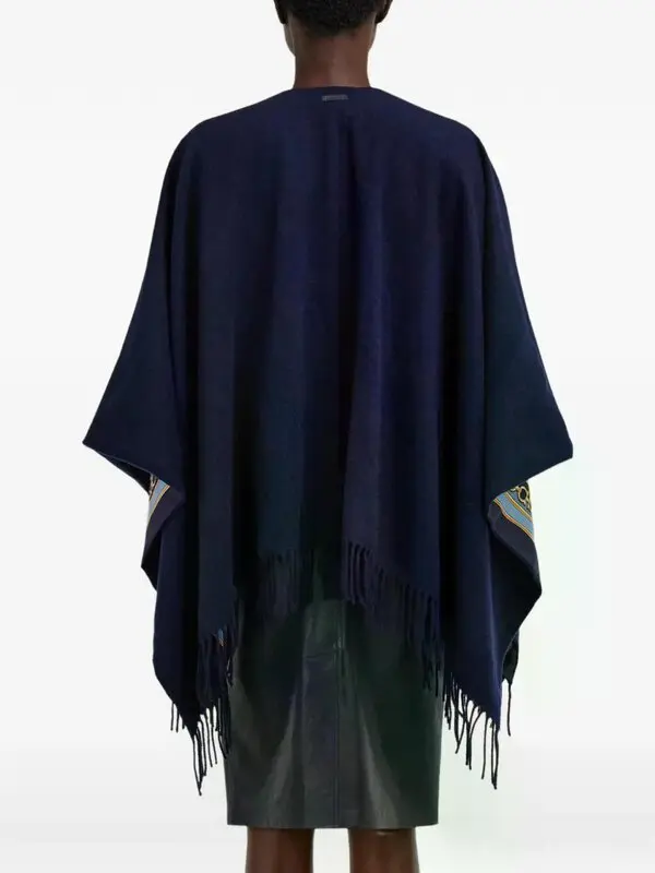 FERRAGAMO Feline-print Reversible Cape
