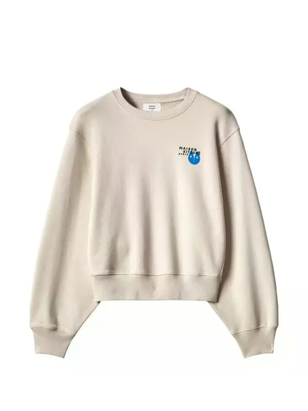 Maison Kitsuné Fortune Fox Cotton Sweatshirt - Neutrals