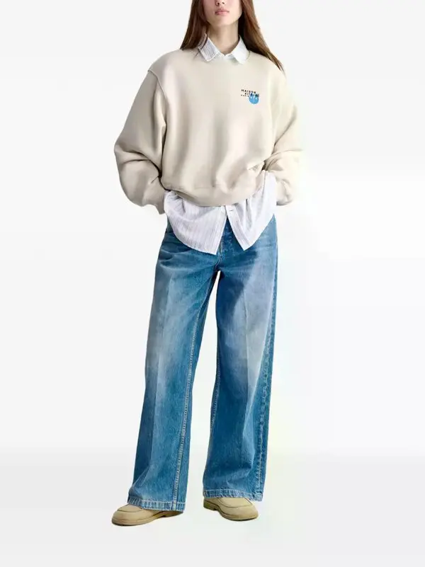 Maison Kitsuné Fortune Fox Cotton Sweatshirt - Neutrals