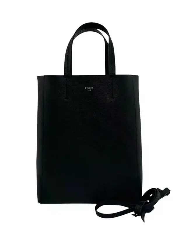 Celine 2019 Small Grained Calfskin Vertical Cabas Satchel