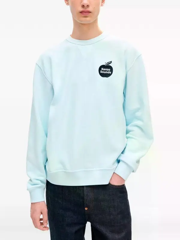 Kenzo Embroidered Logo Cotton Sweatshirt