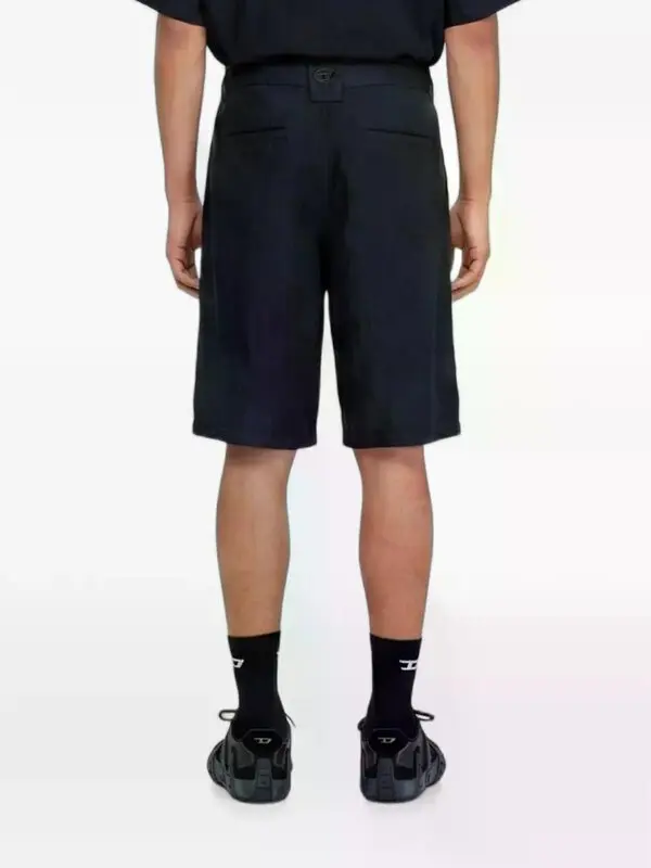 DIESEL® Bermuda Shorts In Garment-dye Linen Blend