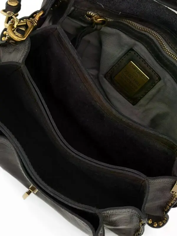 CAMPOMAGGI Agnese Studded Leather Shoulder Bag
